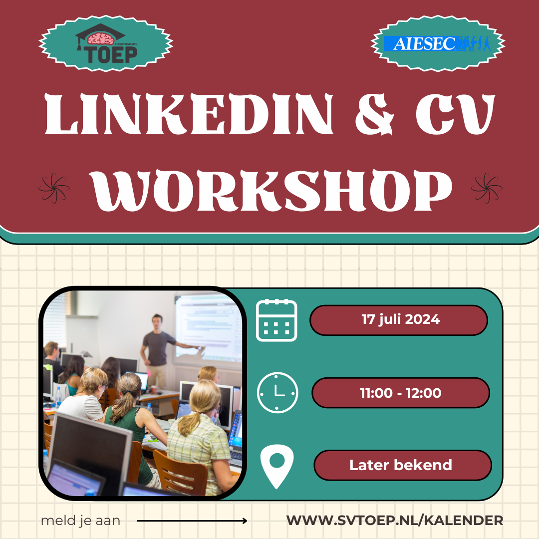 Studievereniging TOEP - Kalender