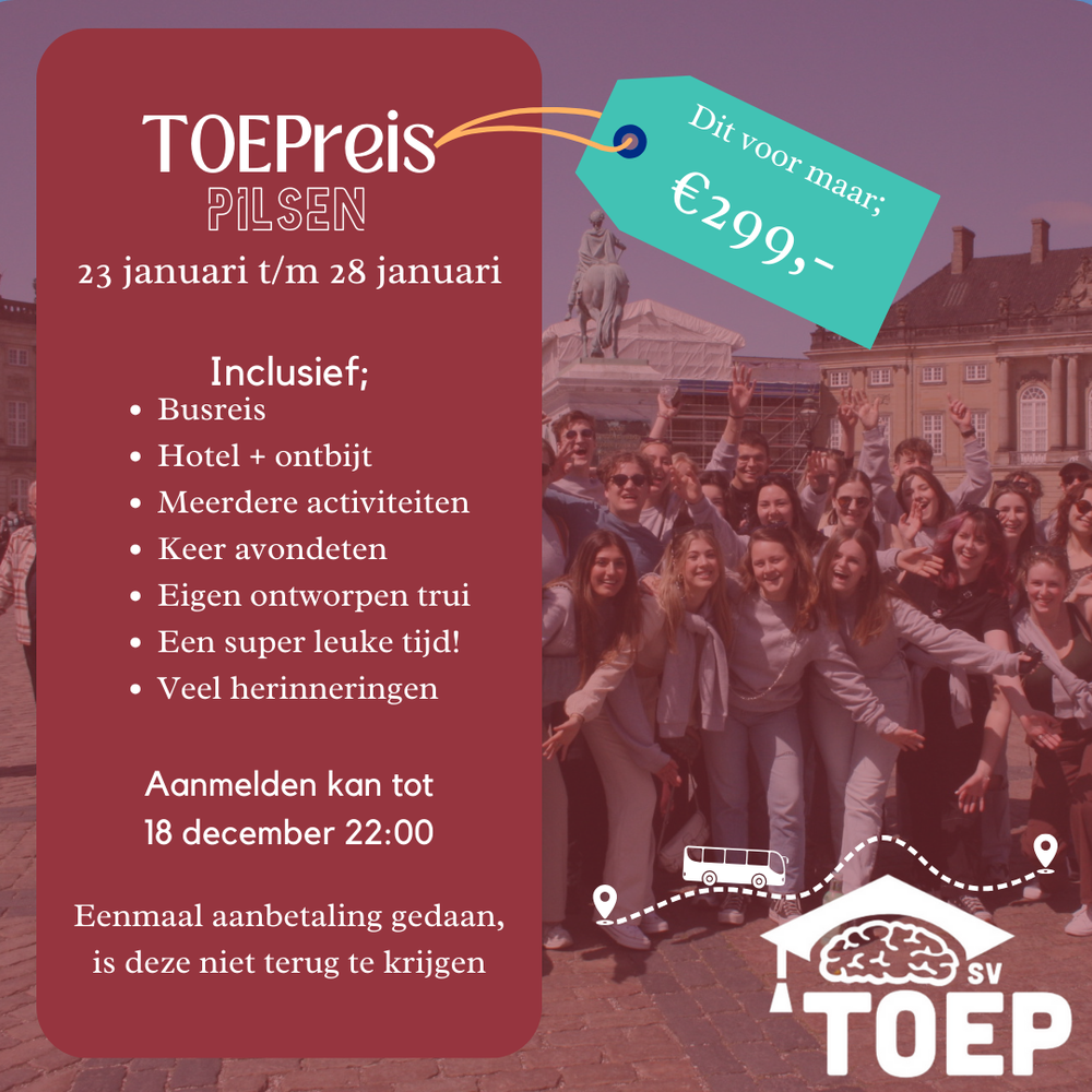 Studievereniging TOEP - Kalender